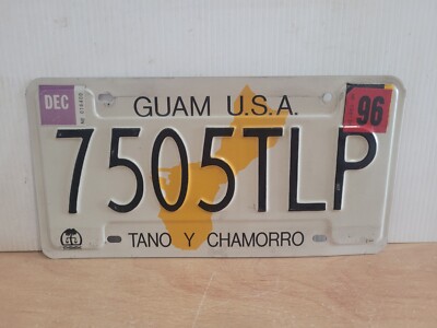 1996 Guam License Plate Tag. | eBay