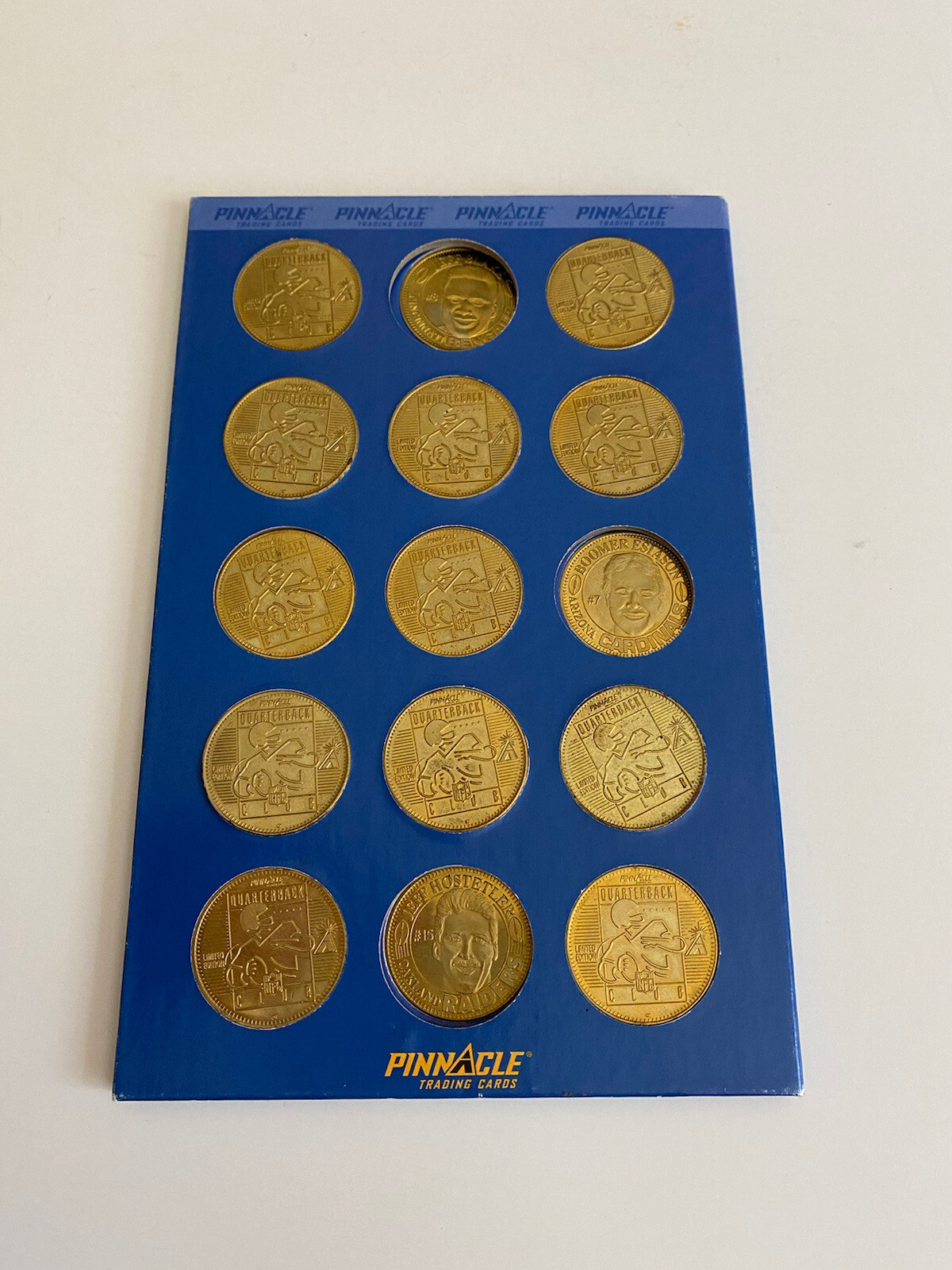 Pinnacle Mint Quarterback Club Coins Lot Of 25 Tokens & Book Elway Favre Marino | eBay