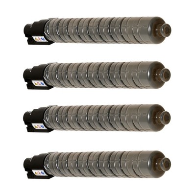 4 Pack Ricoh Aficio MP C3502 C3002 MPC3502 MPC3002 Black Toner 841735 ...