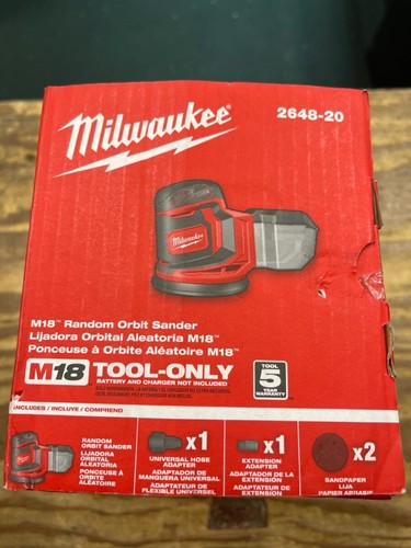 Milwaukee 2648-20 M18 Random Orbit Sander -Red for sale online | eBay