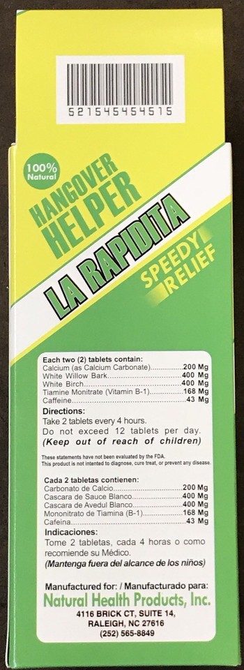 30 Pouches Of La Rapidita Hangover Helper | eBay