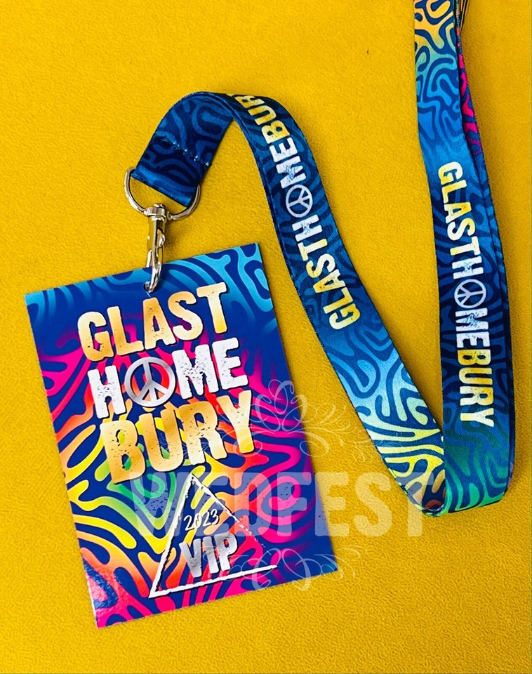 GLASTHOMEBURY Festival Party VIP Lanyards - Festival at Home Party ...