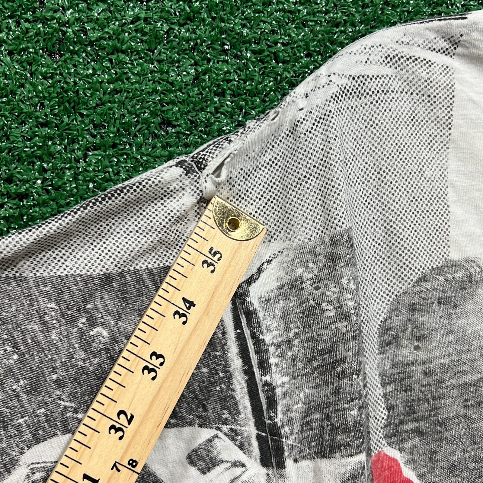 Vintage AOP Barney Fife The Beast Fast Gun Graphic T-… - Gem