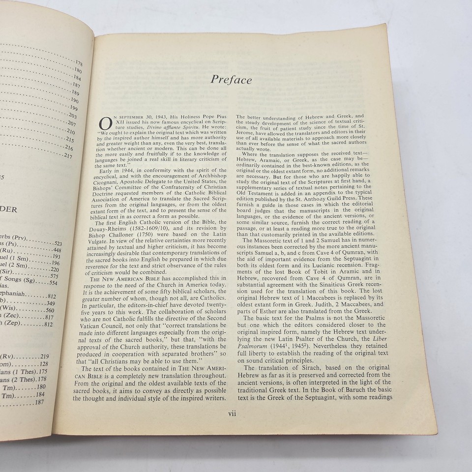 1970 First Edition New American Bible Catholic Press NAB Red Edge Bible ...
