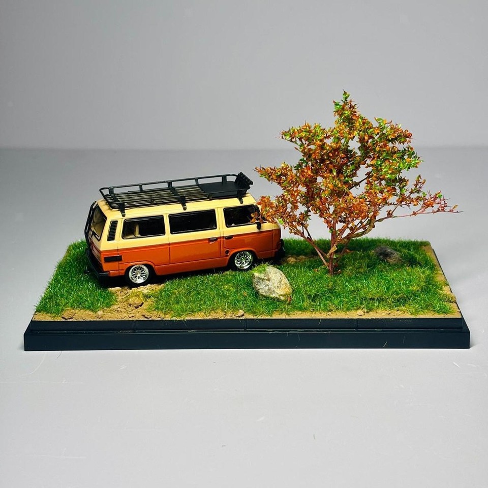 1/64 Model Car Display Case Scenario DIY Decoration Sturdy Creative ...