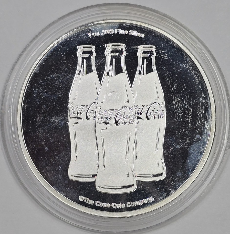2023 1oz .999 Silver Reverse Proof Coca-Cola Round in a Capsule | eBay