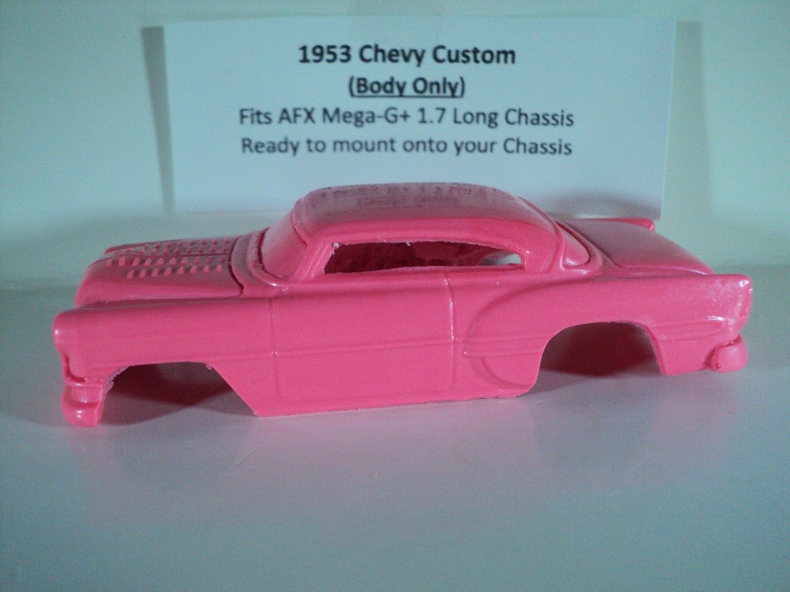 HO scale Slot Car Custom Resin body 1953 Neon Red Chevy Custom Fits AFX ...
