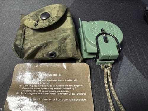 US Army Issued Magnetic Compass 1989 with case | eBay