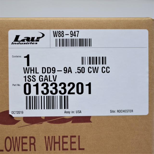 01333201 - LAU - WHEEL DD9-9A .50 CW CC 1SS GALVANIZED - FACTORY for ...