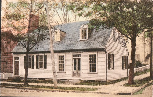 Hugh Mercer House FREDERICKSBURG VA Virginia Orig VTG POSTCARD | eBay