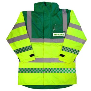 Printed Ambulance Hi Vis Viz Lightweight Parka Jacket High Visibility ...