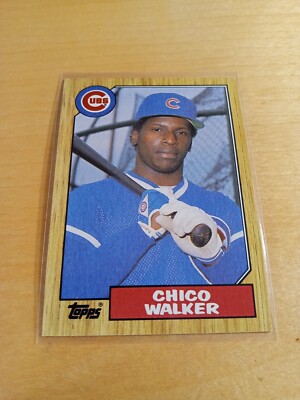 1987 Topps #695 CHICO WALKER Chicago Cubs Baseball Card, Outfield, 2nd ...
