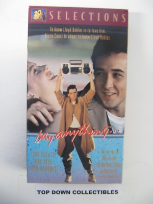 Say Anything, John Cusack, Ione Skye, John Mahoney VHS Movie | eBay UK