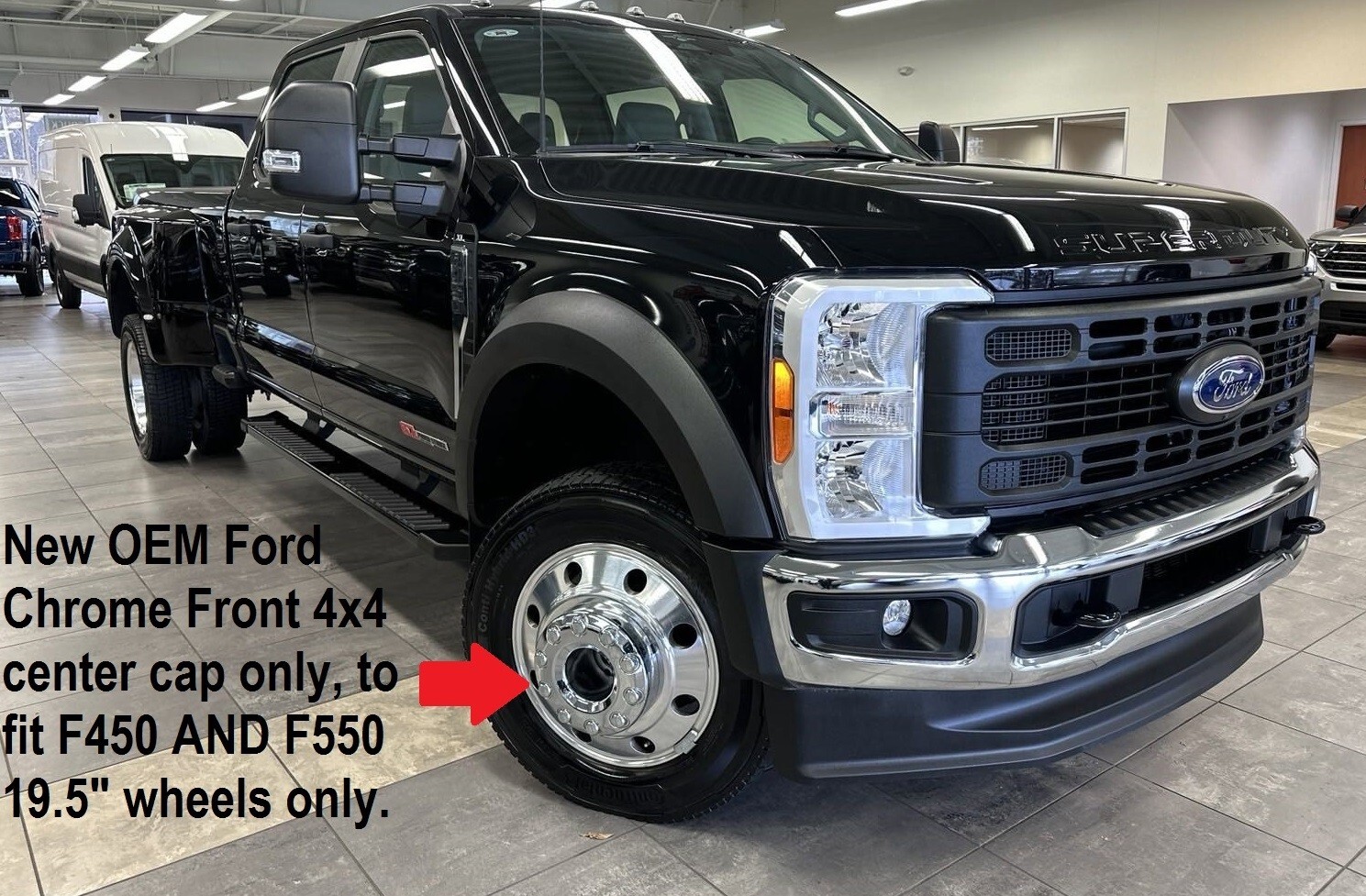 2017 - 2024 Ford F-450 Super Duty front Wheel Center Hub Cap new OEM ...