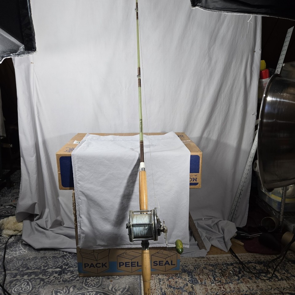 Penn Senator 114-H 6/0 Montague 7777 6ft Rod Reel Combo Vintage True ...