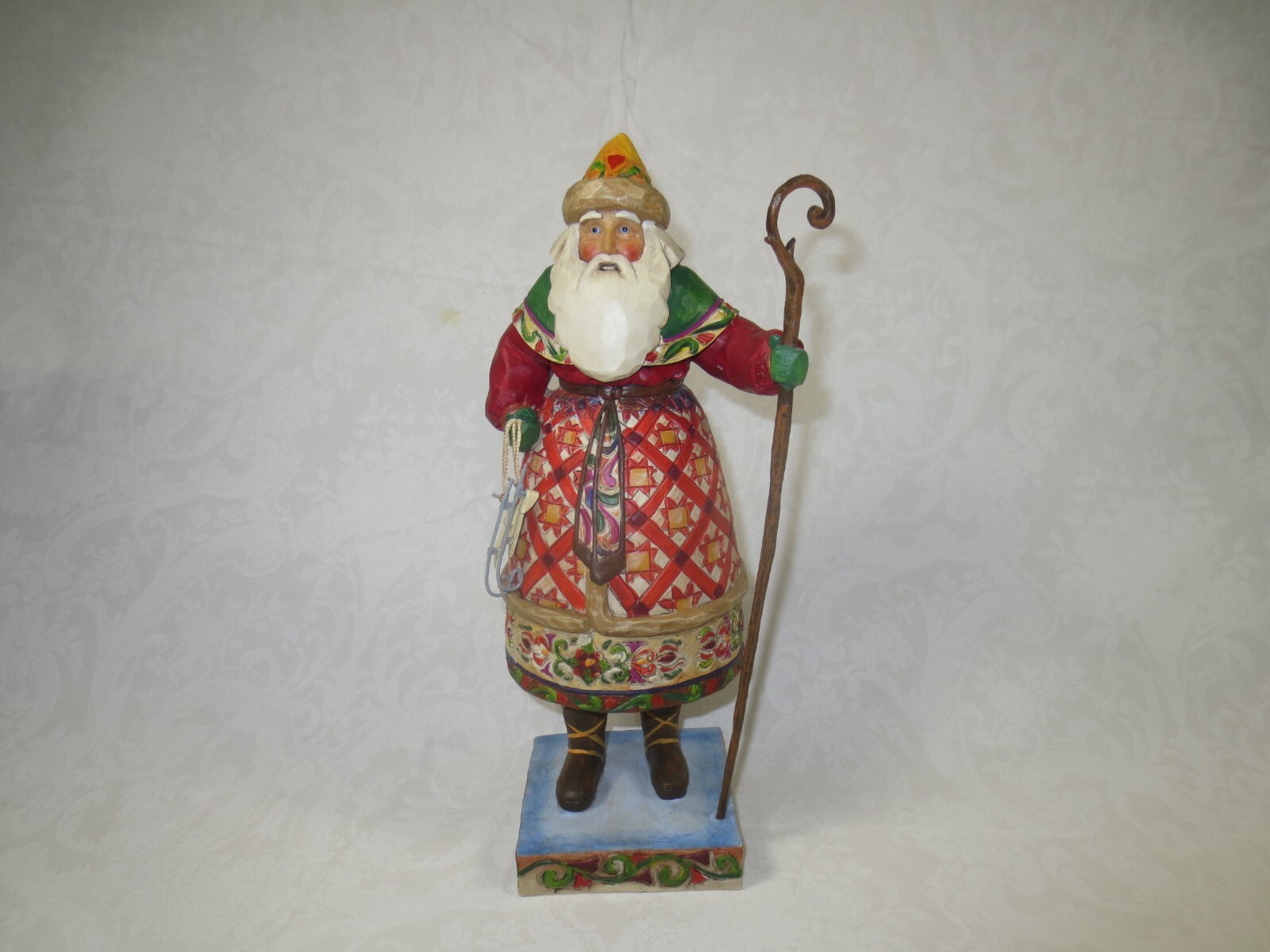 Heartwood Creek 2006 Jim Shore "Yuletide Greetings" 11" Santa w Staff ...