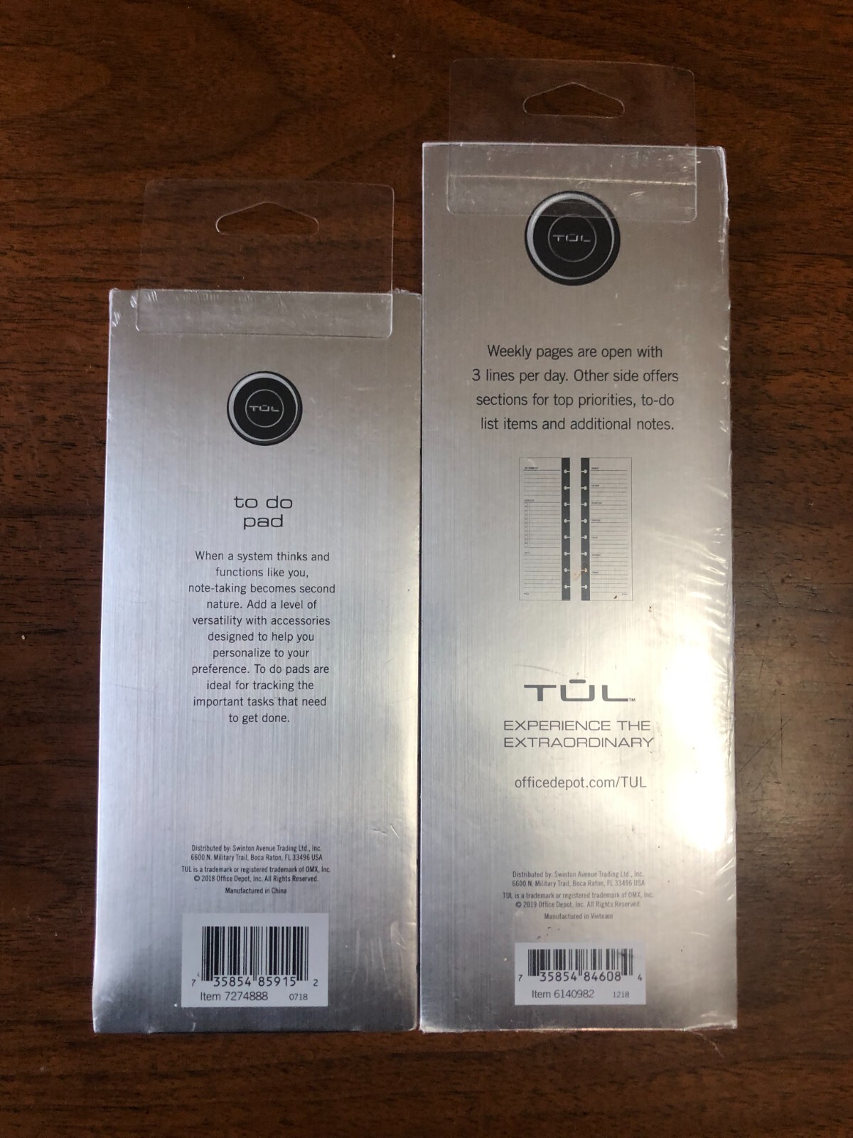 TUL Discbound Notebook To Do Pad and Undated Weekly Inserts 50 Sheets ...