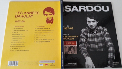 MICHEL SARDOU LES ANNEES BARCLAY 1967-69 LIVRE ET CD LA COLLECTION ...