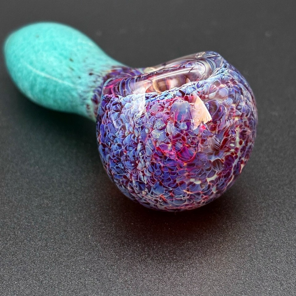 4 Inch Colorful Tobacco Smoking Glass Pipe THICK HEAVY Spoon Hand Pipe ...