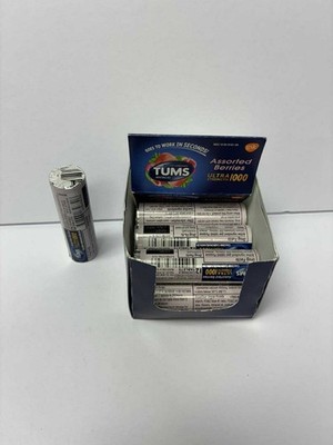 Tums Ultra Strength 1000, 12 Chewable Tablets Per Roll, 8 Pack EXP 12/ ...