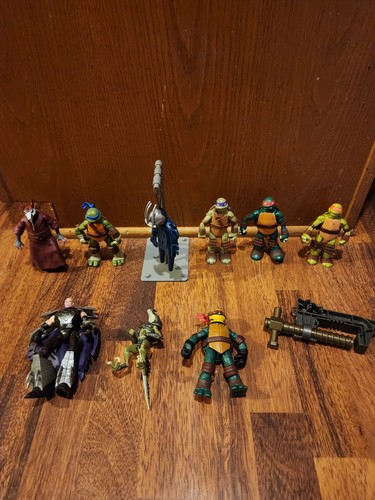 TMNT Ninja Turtle figure lot LEO RAPH DON MIKEY Nickelodeon 2012 5" Lot ...