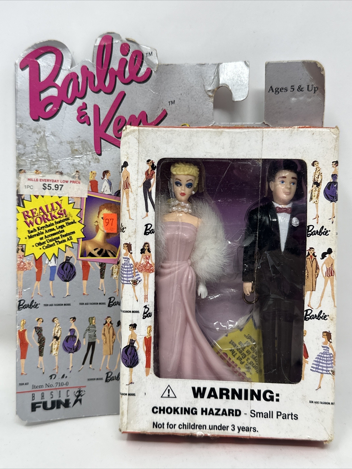 Barbie & Ken 2 Keychain Set - Vintage 1996 Box Wear | eBay