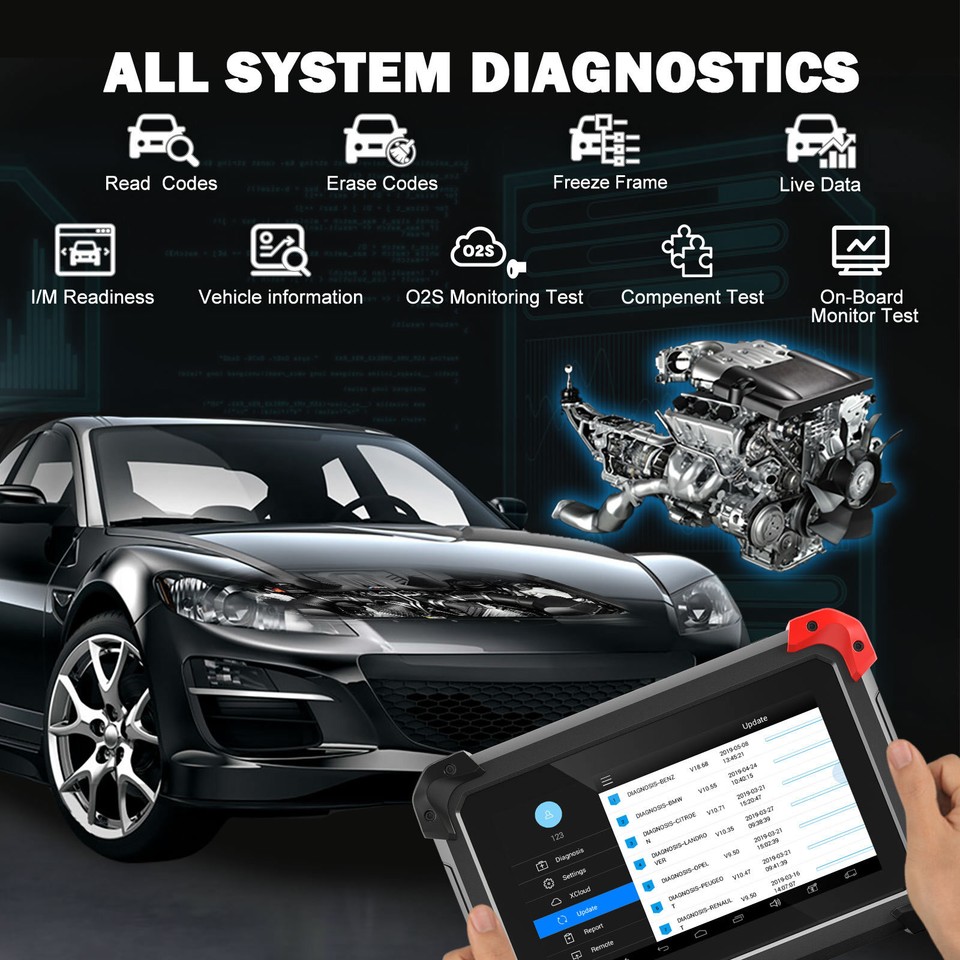 XTOOL EZ400PRO Used Auto OBD2 All System Diagnostic Scanner ...