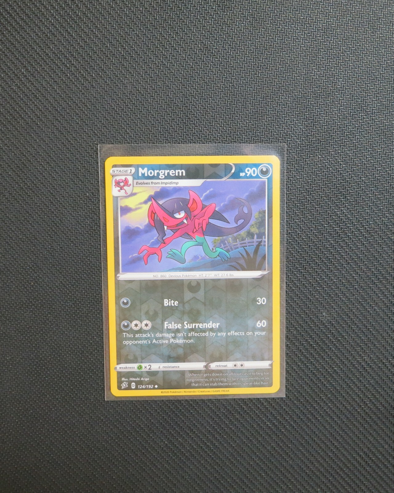 Morgrem 124/192 Holo Reverse Rebel Clash Pokemon Card TCG NM | eBay