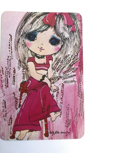 Vintage Retro 1970s Newsagent Swap Card Sally Gibbs Girl Young Lady ...