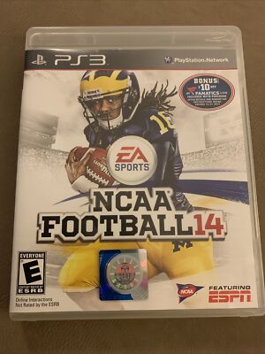 NCAA Football 14 PS3 EA Sports PlayStation ESPN Great Condition Denard ...