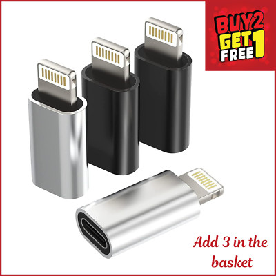 OTG Adapter IOS 8 Pin to Type C Female Connector For iPhone iPad Max ...