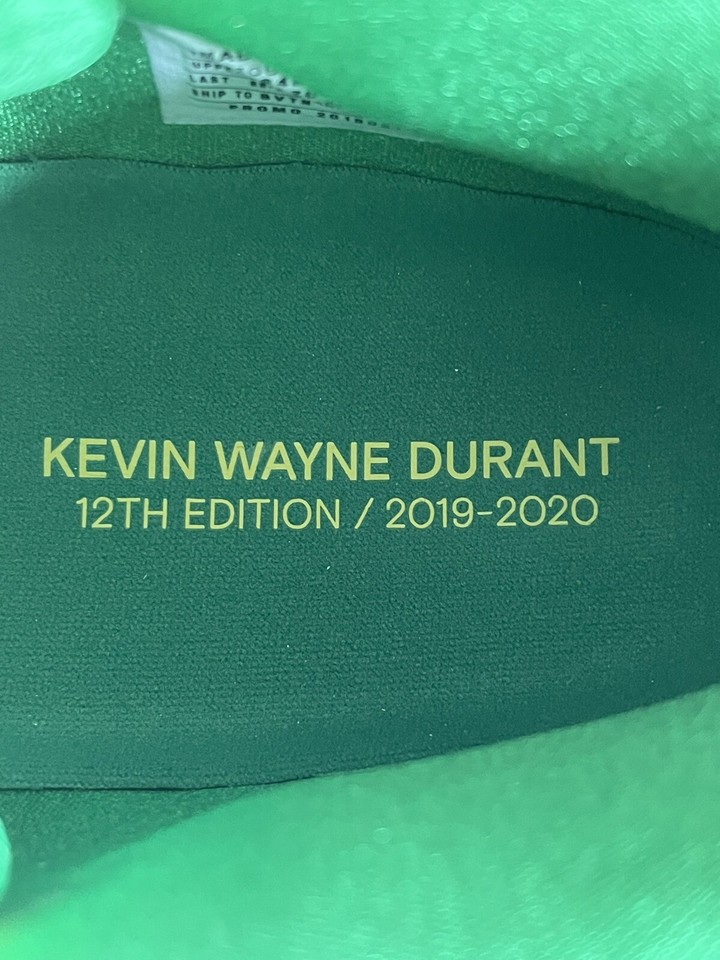 Nike Zoom KD12 Oregon Ducks Team Issued Promo Shoes Yellow Green Men’s ...