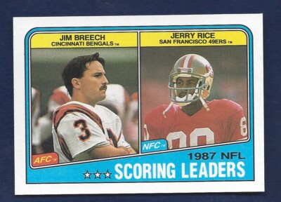 RAZOR SHARP 1988 TOPPS #218 SCORING LEADERS JERRY RICE .99 SH L262 | eBay
