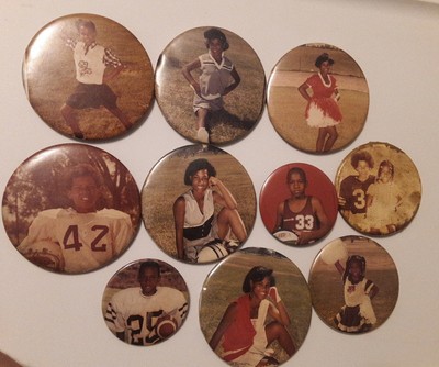 10 AFRICAN AMERICAN SPORTS Photo Picture pinback buttons | eBay