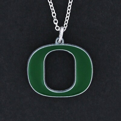 OREGON DUCKS Necklace Enamel Pewter College Sports Jewelry Gift Team ...
