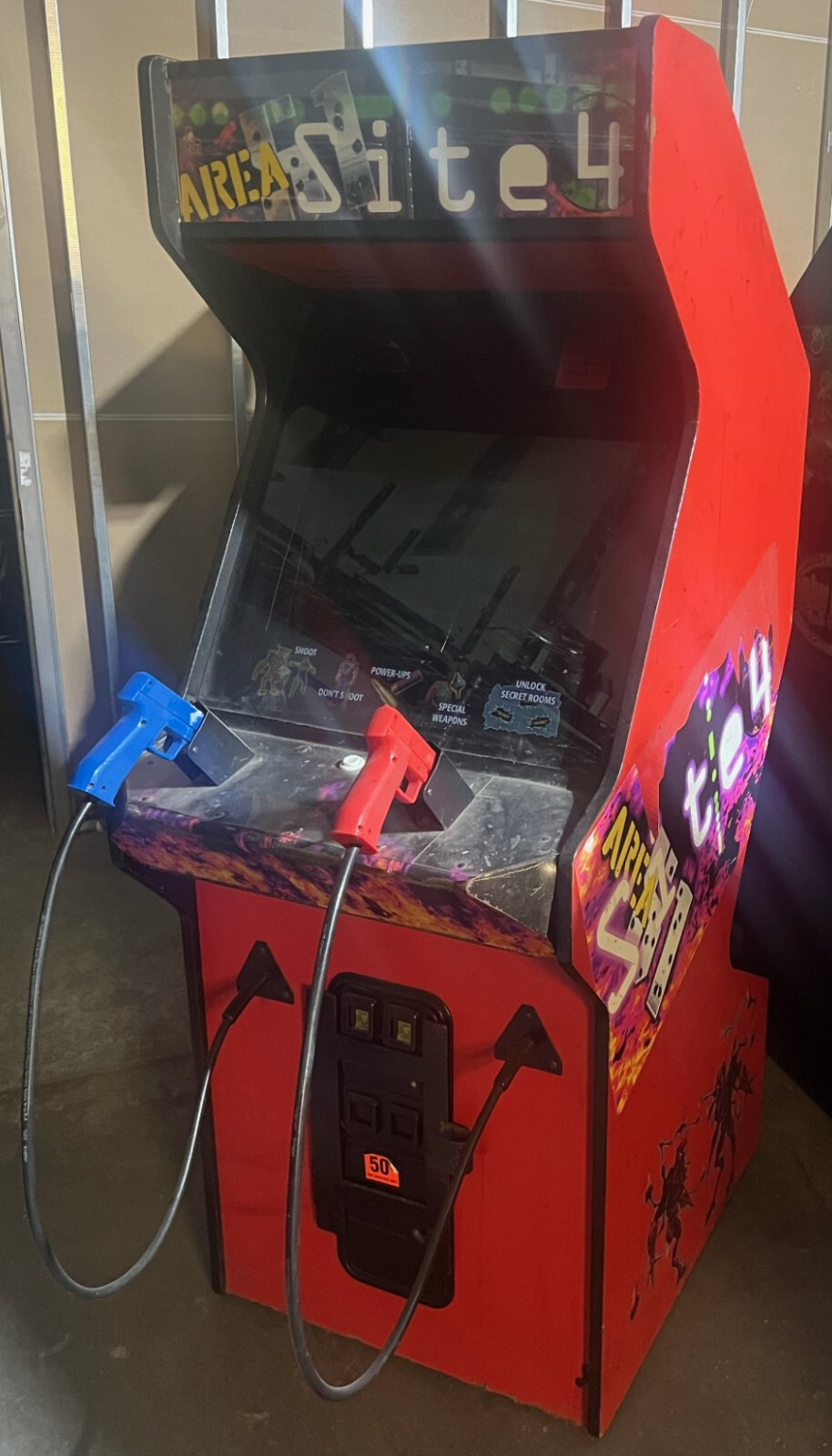 SITE 4 ARCADE MACHINE by ATARI 1998 (AREA 51) | eBay