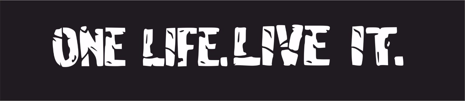 2 x ONE LIFE LIVE IT, STICKERS, Camel Trophy, 4x4 Off Road, Funny | eBay