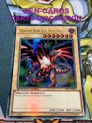 OCCASION Carte Yu Gi Oh DRAGON NOIR AUX YEUX ROUGES STP1-FR007 | eBay