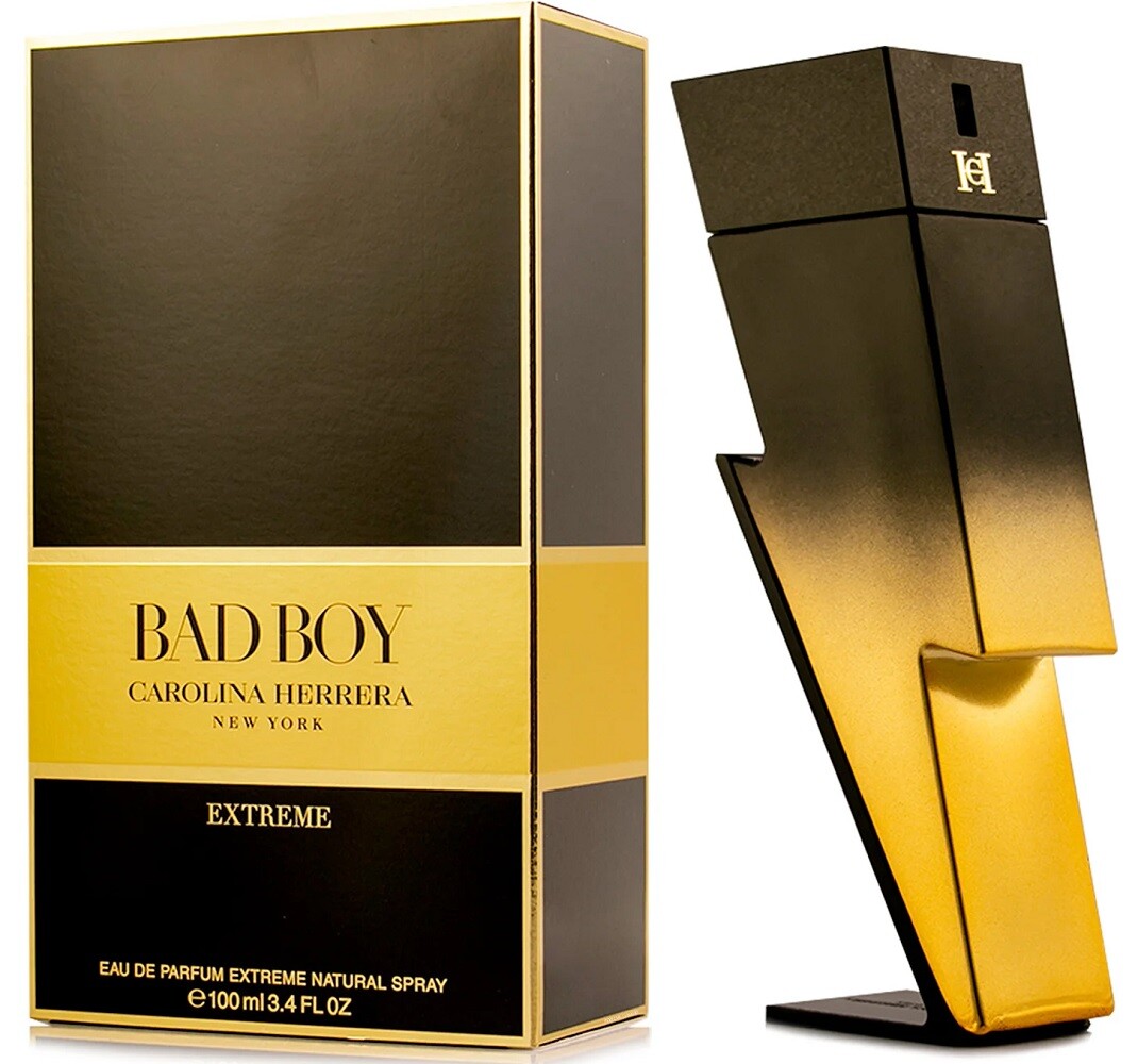 BAD BOY EXTREME * Carolina Herrera 3.4 oz / 100 ml Eau de Parfum Men ...
