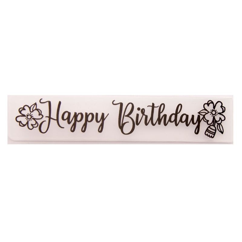 Happy Birthday Embossing Folder Stencil Template DIY Scrapbook Album ...