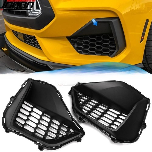 2X Fit For Mustang S650 GT 2024+ RTR Style ABS Front Bumper Side Grille ...