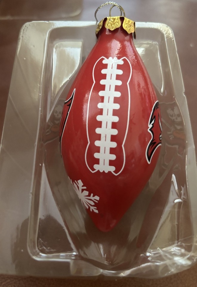 Tampa Bay Buccaneers Logo NFL Forever Teardrops Christmas 4” Tree ...