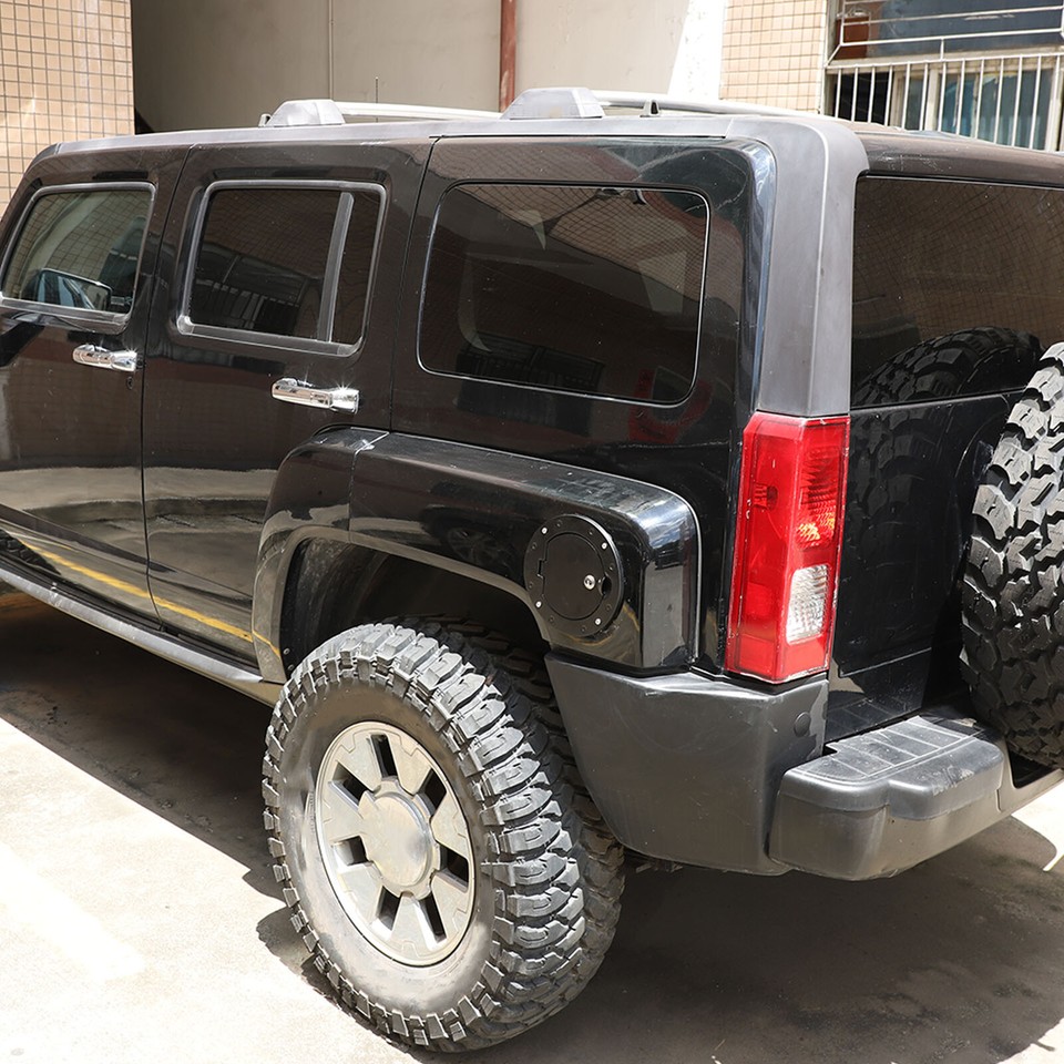 Fit For Hummer H3 H3T 2005-2009 Fuel Door Gas Lid Tank Cap Cover + Key+ ...
