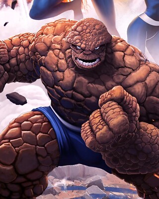 The Thing Ben Grimm Fantastic Four Marvel Comic Poster Print - No Frame ...