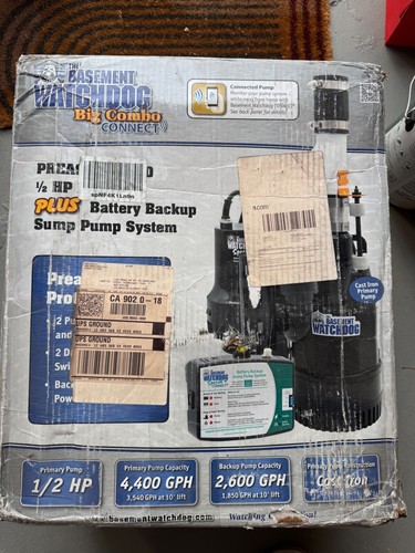 The Basement Watchdog BIG COMBO CONNECT 1/2HP Sump Pump System CITS-50 ...