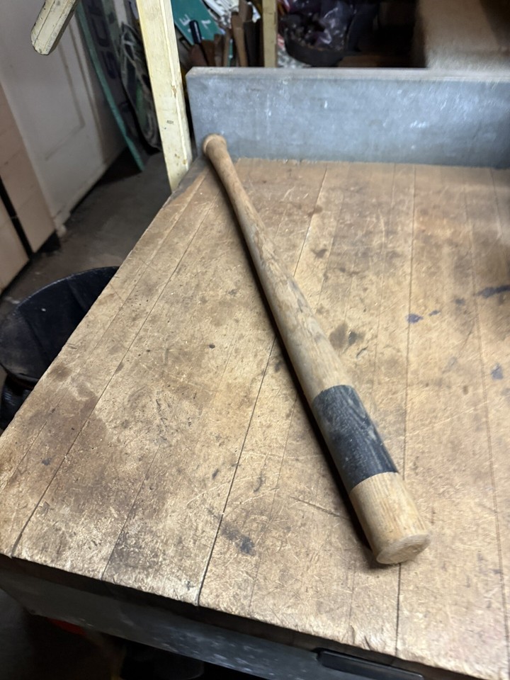 Vintage Old Rare Wood Baseball Bat Beecher Falls Hardware Store Vermont ...