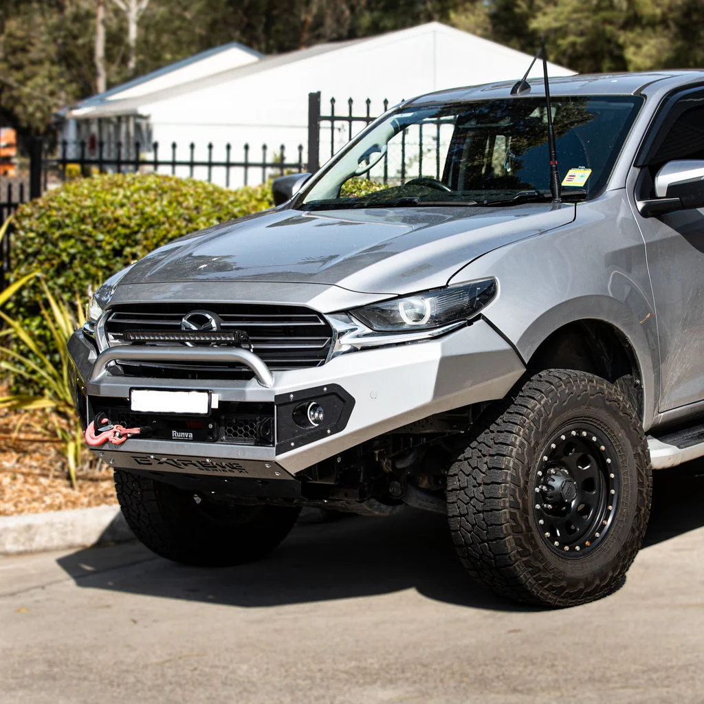 Extreme Series Bullbar SUIT FITS MAZADA BT50 2021+ BLACK POWDER COAT With Loop P | eBay