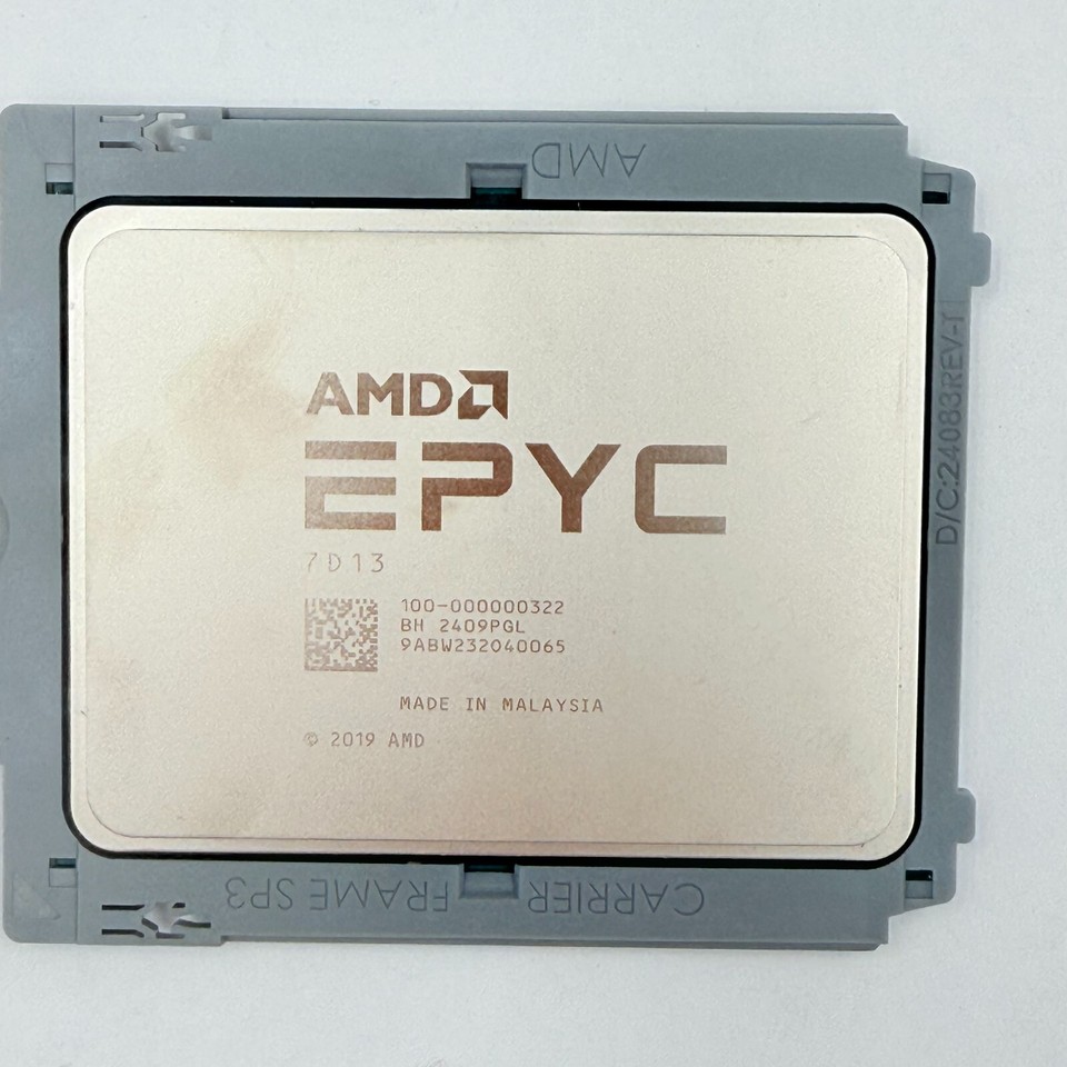 AMD EPYC 7D13 100-000000322 0.7GHz to 3.20GHz 36-Core 1P SP3 CPU ...