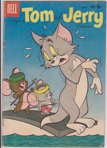 Tom and Jerry Issue #181 Comic Book. Cat and Mouse. MGM. Cartoon. Dell ...