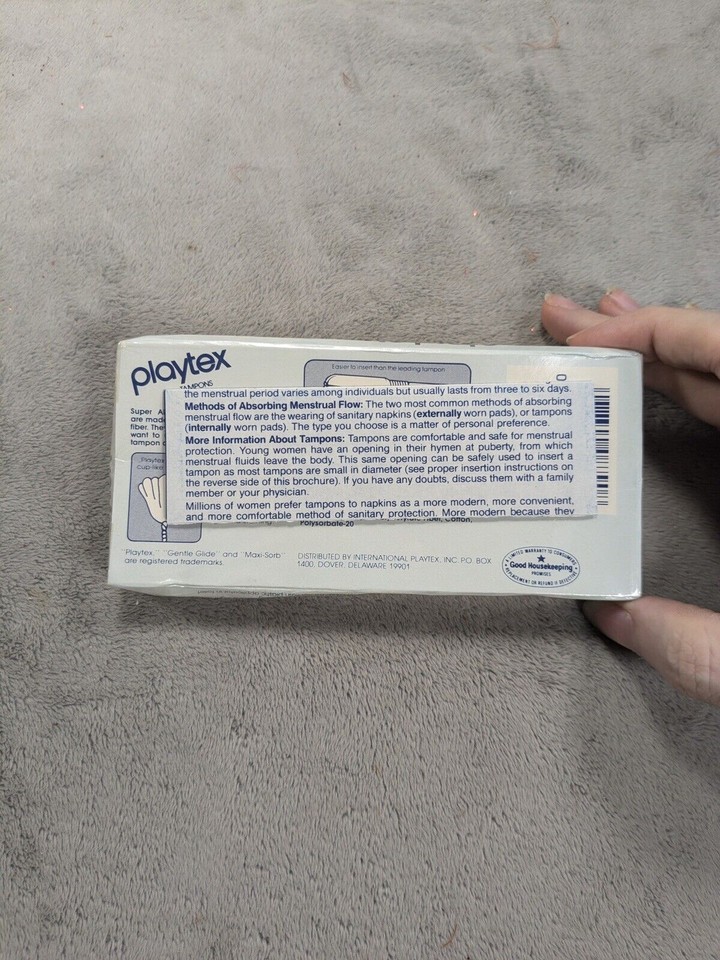 Vintage Gentle Glide Box Playtex Tampons Gentle Glide 4 Count - Movie Prop | eBay